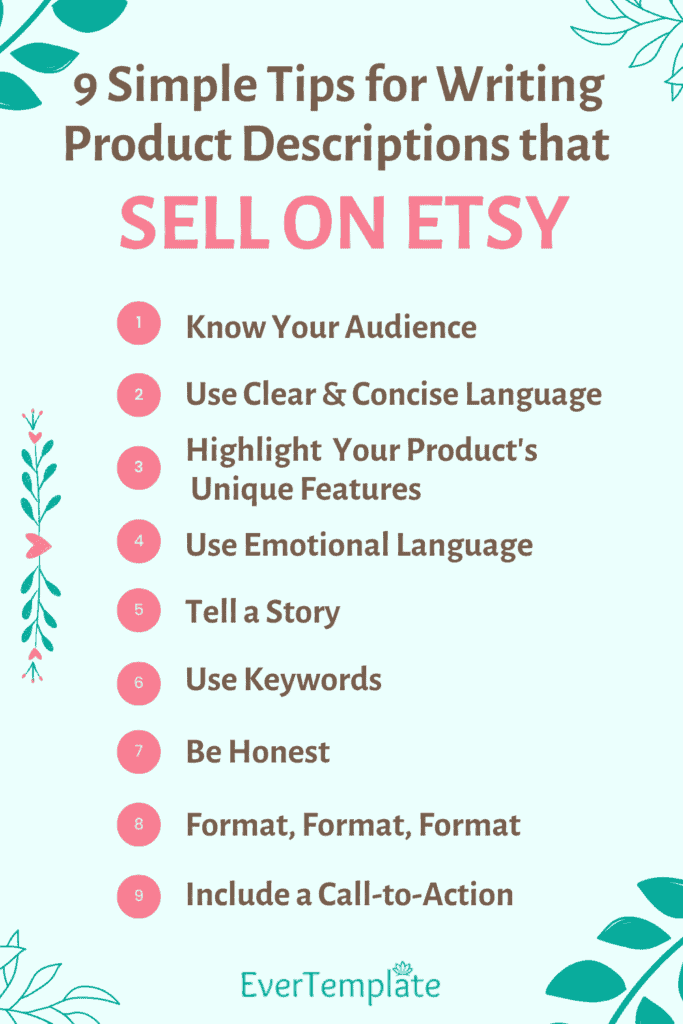 9 Simple Tips for Writing Product Descriptions That Sell on Etsy ...