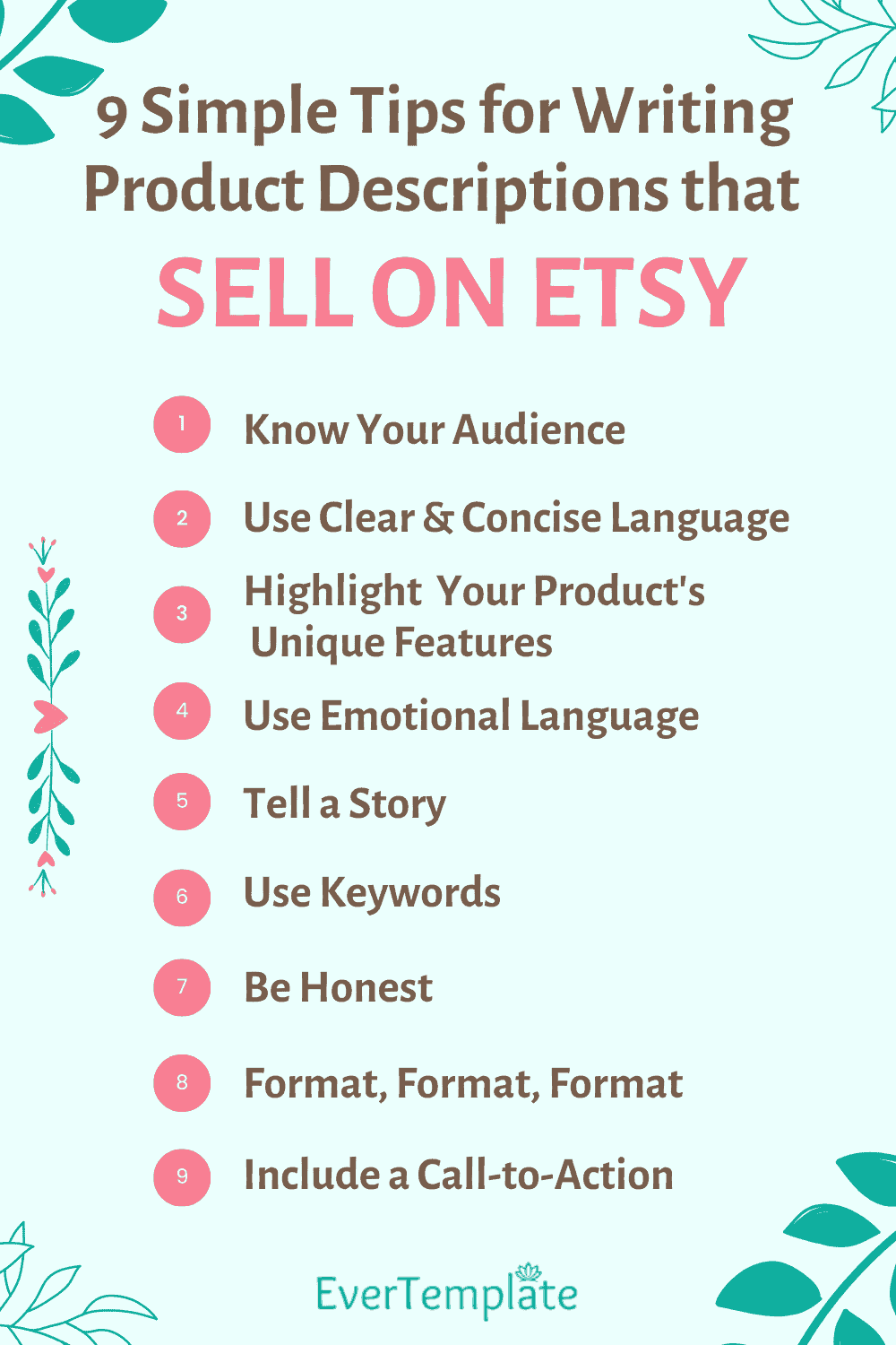 9 Simple Tips for Writing Product Descriptions That Sell on Etsy ...